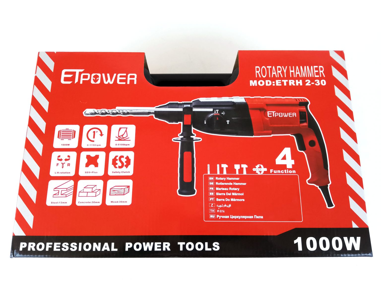 28mm SDS Plus Corded Rotary Hammer with Chisels - Taizhou Xuli ...