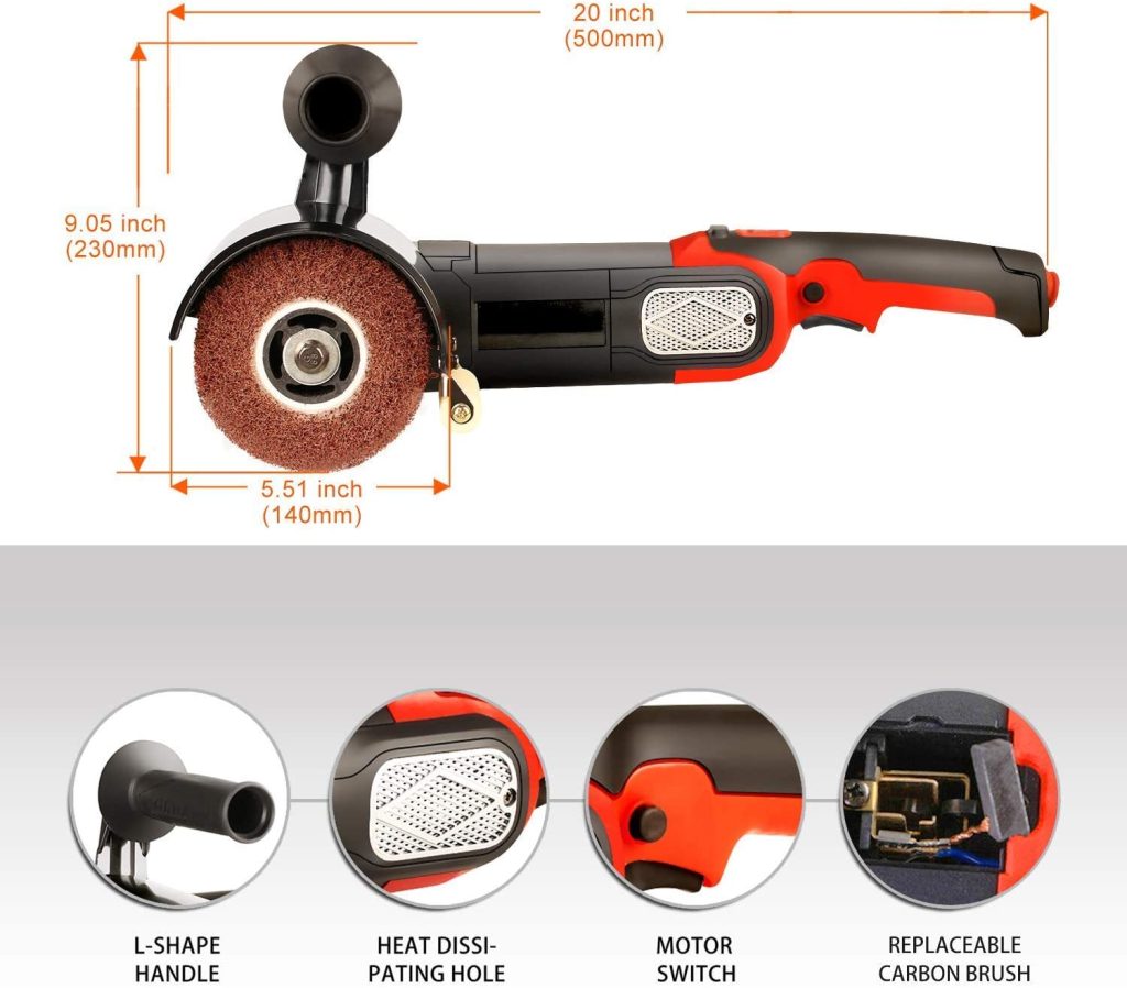 Electric Burnisher Roller Sander Stainless Steel Finisher Polisher ...